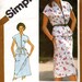 80s Retro Simplicity 9947 Sewing Pattern Casual Two Piece Dress Slim ...