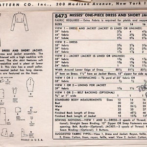 Simplicity 8473 Vintage Sewing Pattern Retro Slim Fit Wiggle Dress ...