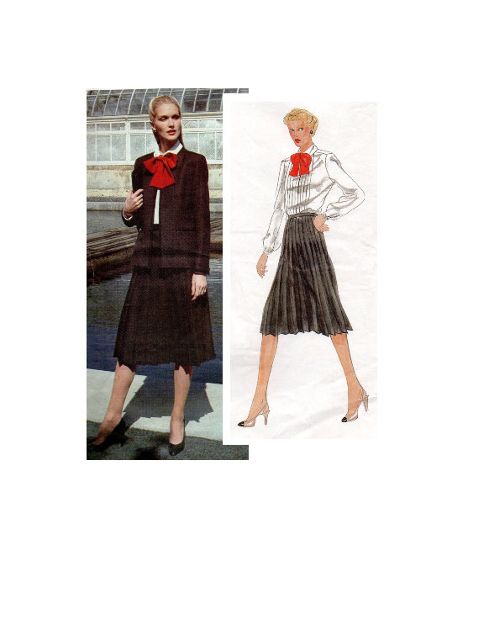 Joseph Picone Vogue American Designer Sewing Pattern 2551 Pleated Skirt ...