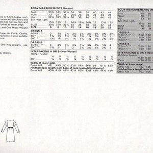 Vogue 8225 Sewing Pattern Retro 80s Pullover A-line Dress Draped Cowl ...