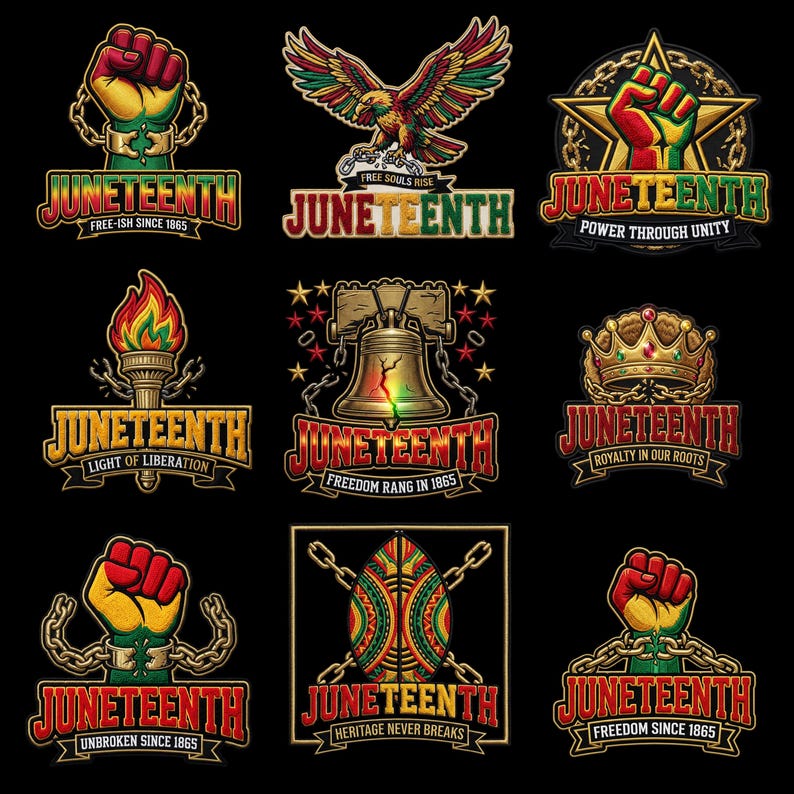 Juneteenth Black Power Fist PNG SVG Bundle – Since 1865 Freedom Design ...