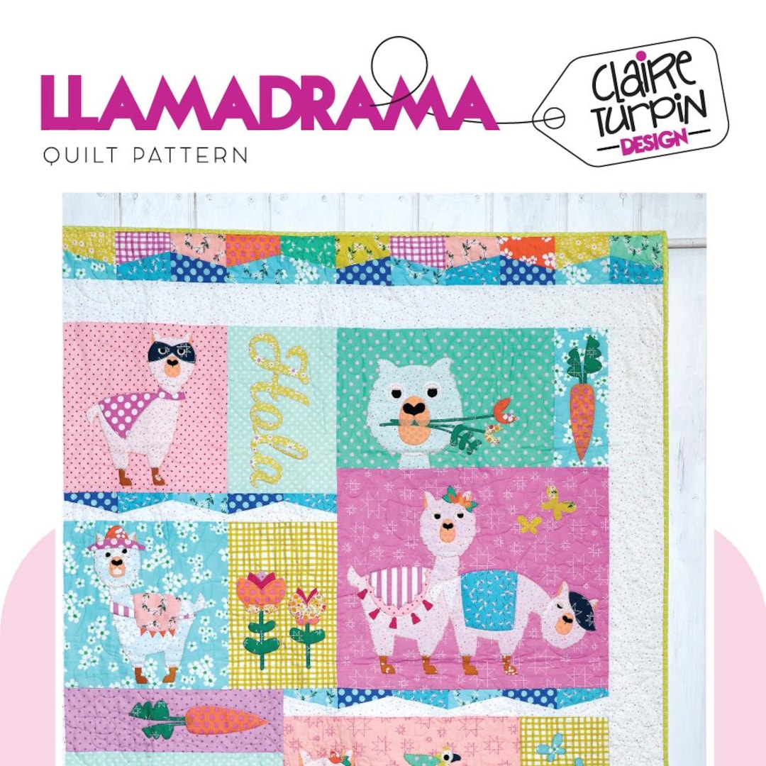Lama Rama Applique Quilt Pattern - Etsy