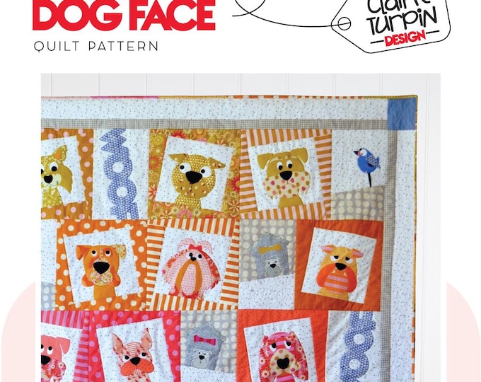 Lovable Mutts - Dog Applique Quilt Pattern - Easy PDF Pattern for ...