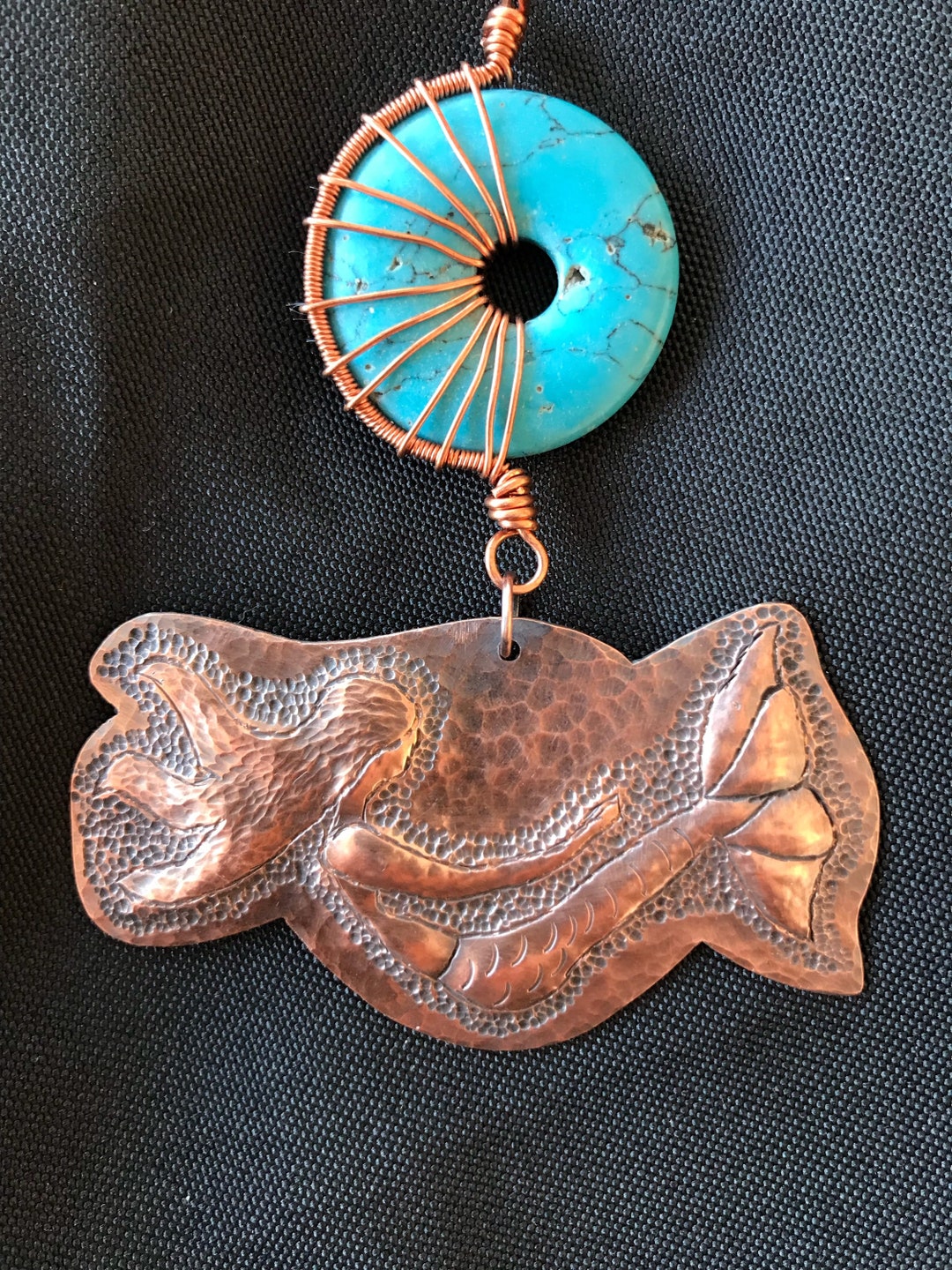 Copper Chasing & Repousse Mermaid Pendant - Etsy