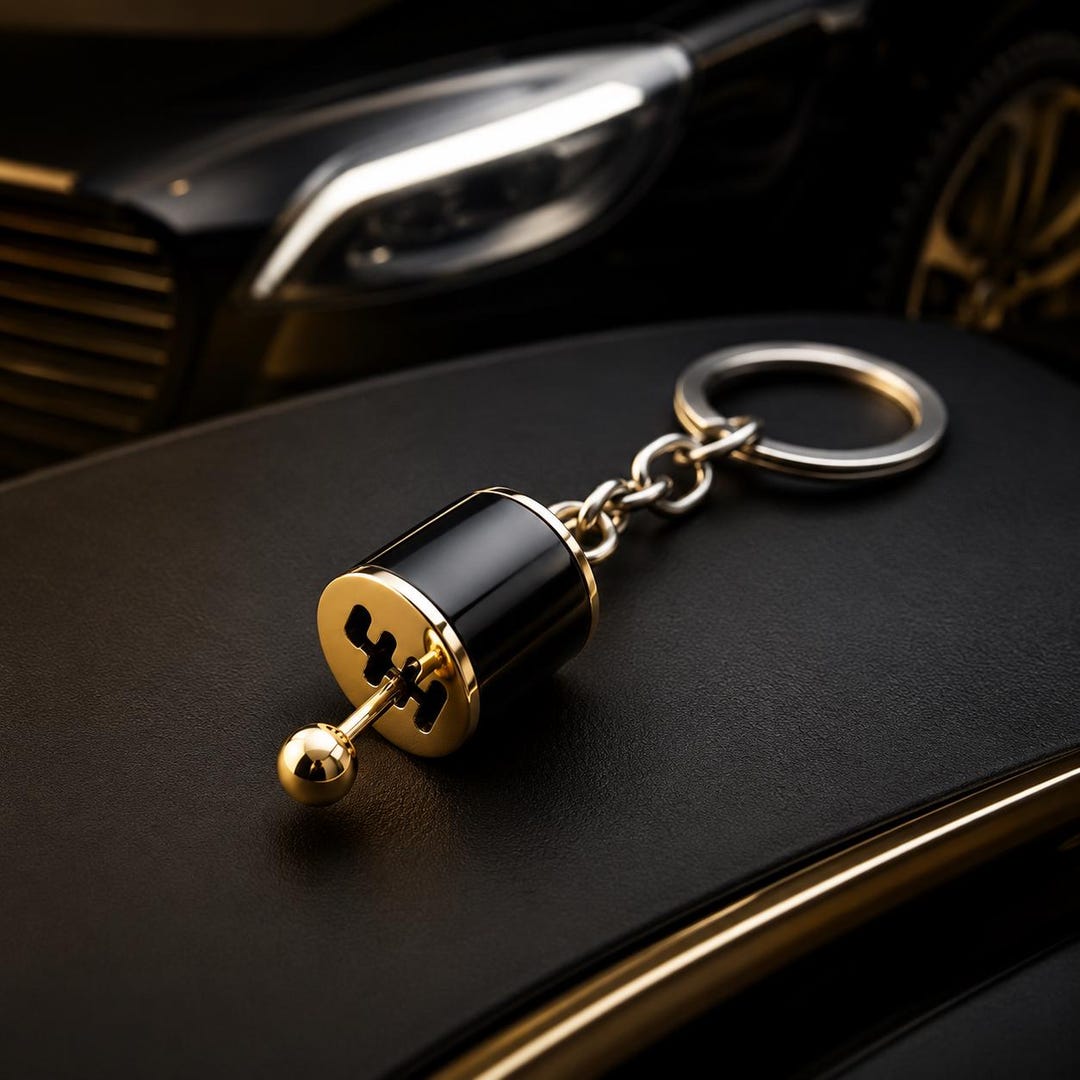 6-speed Gear Shift Keychain, Metal Alloy Car Pendant Charm, Auto ...