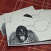 MEDITATIVE MONKEY . Mini Notecards Set of 5 Handmade Envelopes - Etsy