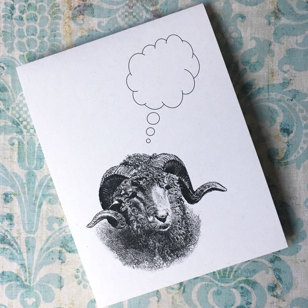 Woolly Sheep Card - Etsy