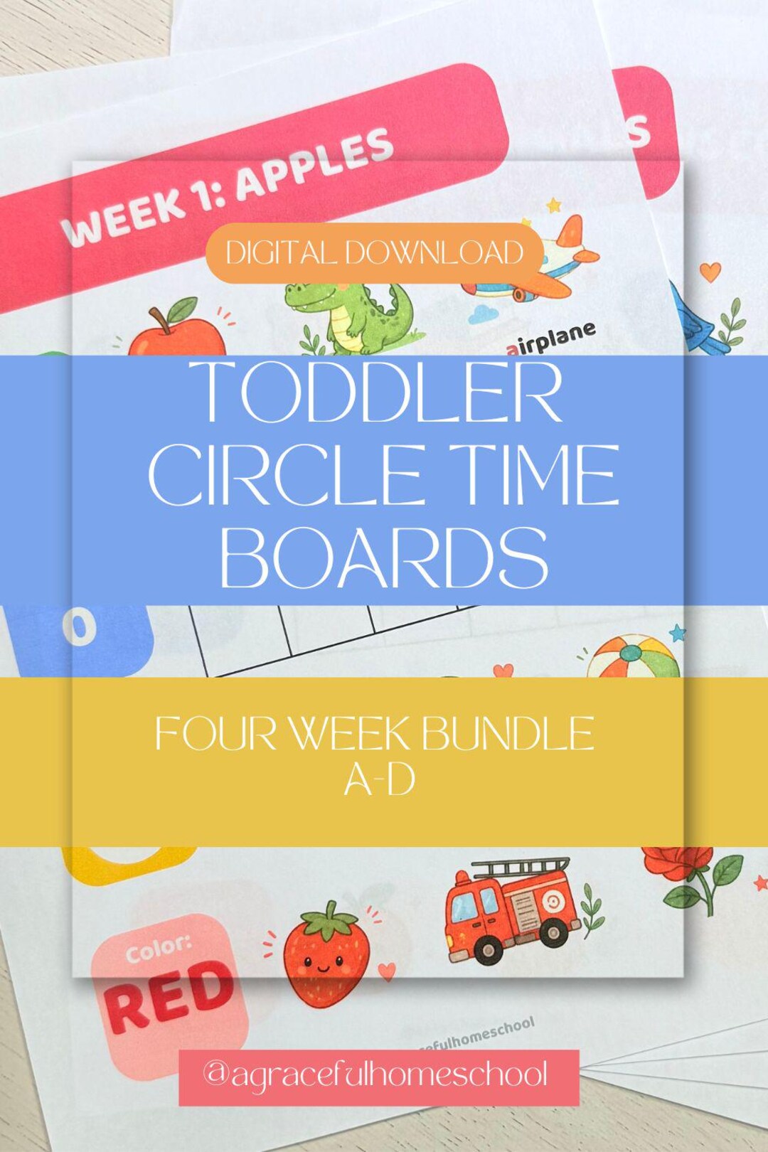 Circle Time Board - Weeks A-D - Etsy