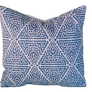 Blue Geometric Pillow Coverthrow Pillowpillow - Etsy