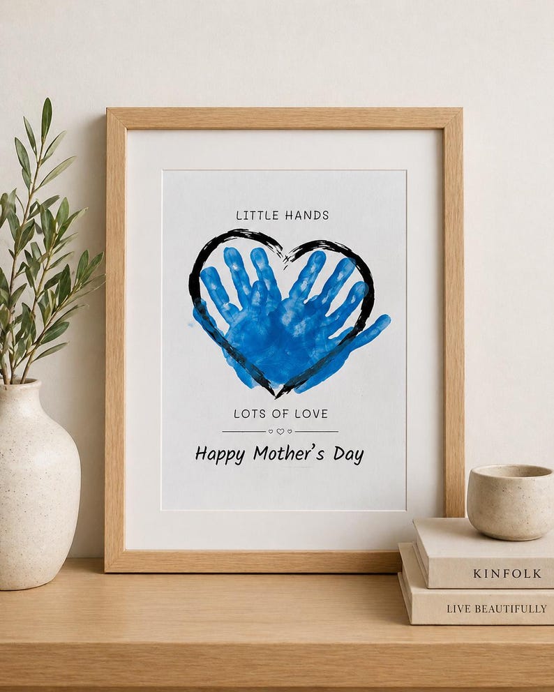 Mother’s Day Handprint Craft Printable, Preschool Keepsake Gift for Mom ...