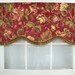 Countess French Pleated Ruffle Valance in Red - Etsy