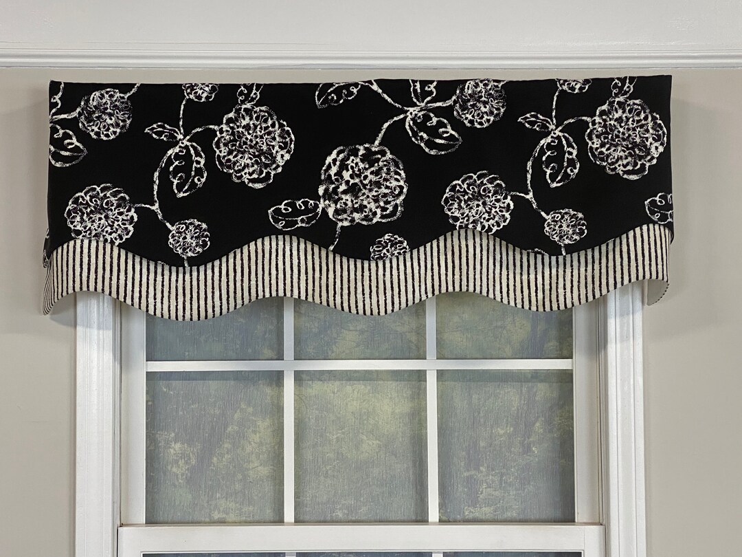 Pouf Floral Shaped Valance - Etsy