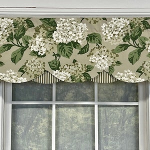 Hydrangea Petticoat Valance - Etsy