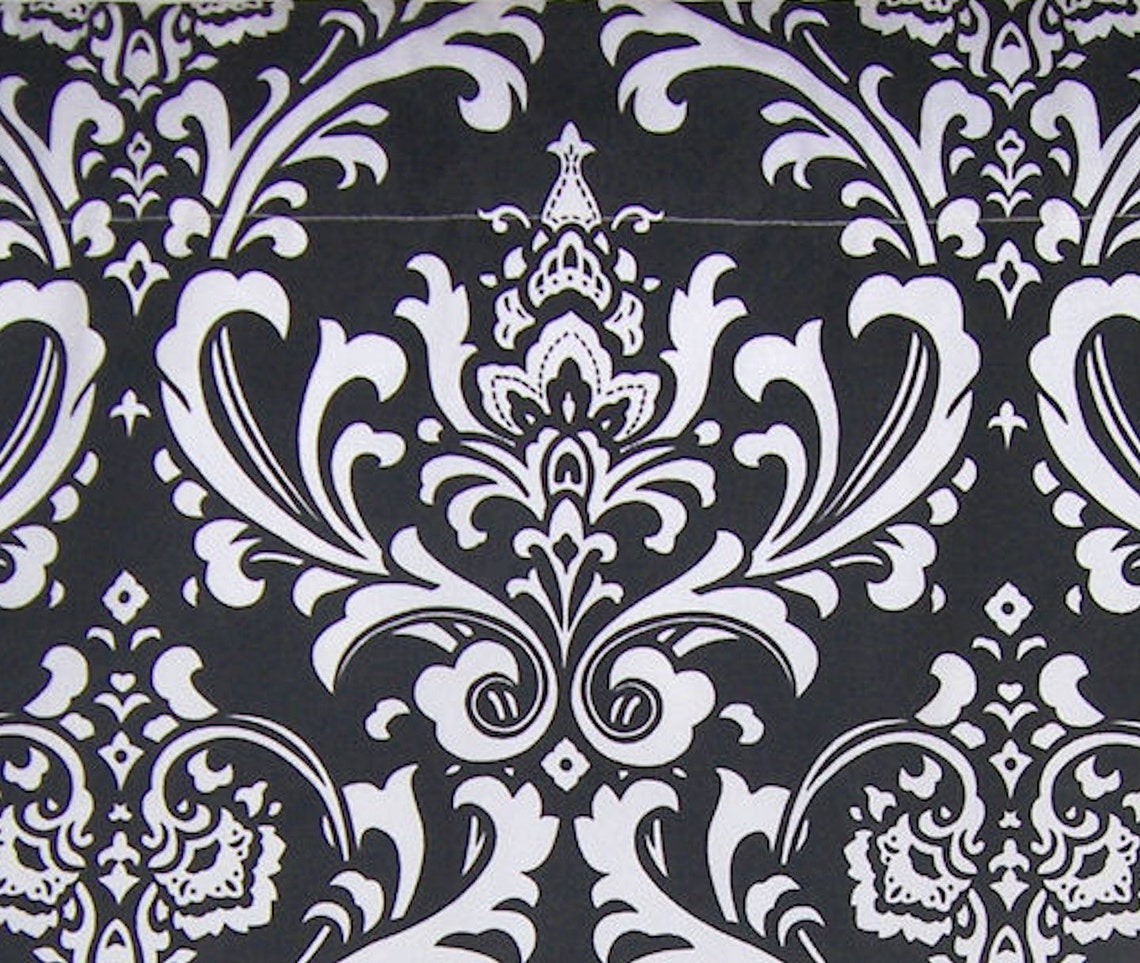 Damask Curtain Drapery Panel-comes in Three Different Colors - Etsy