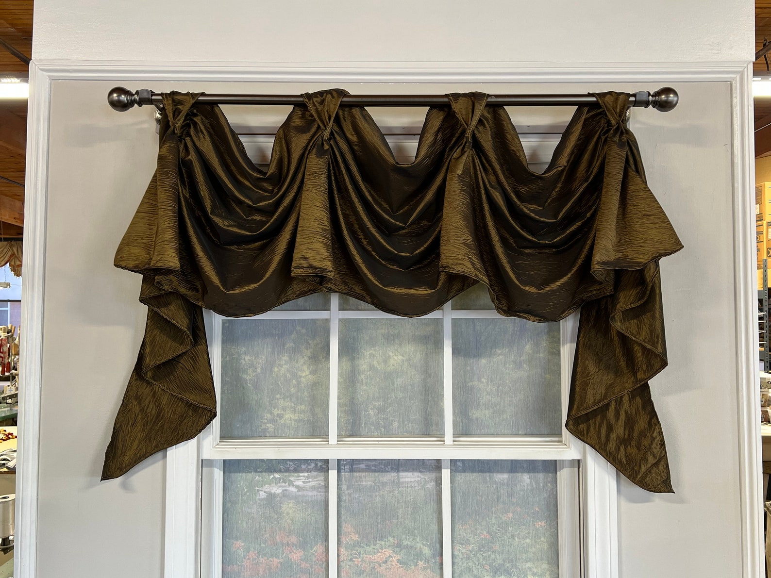 Victory Swag in Crimson or Dark Olive Taffeta - Etsy