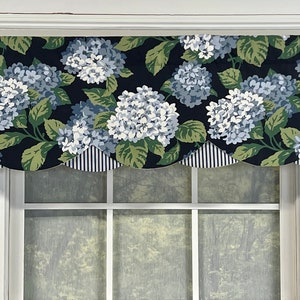 Hydrangea Petticoat Valance - Etsy