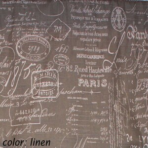 French Script Shower Curtain - Etsy