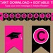 Hot Pink Graduation Banner High School Graduation Party | Etsy