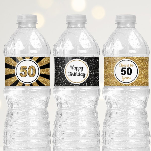 50th Birthday Labels - Etsy