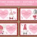 Valentine Cards for Kids Classroom Gnome Valentine Printable Gnome ...