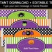 Halloween Candy Wrappers Instant Download Halloween Party Favors for ...