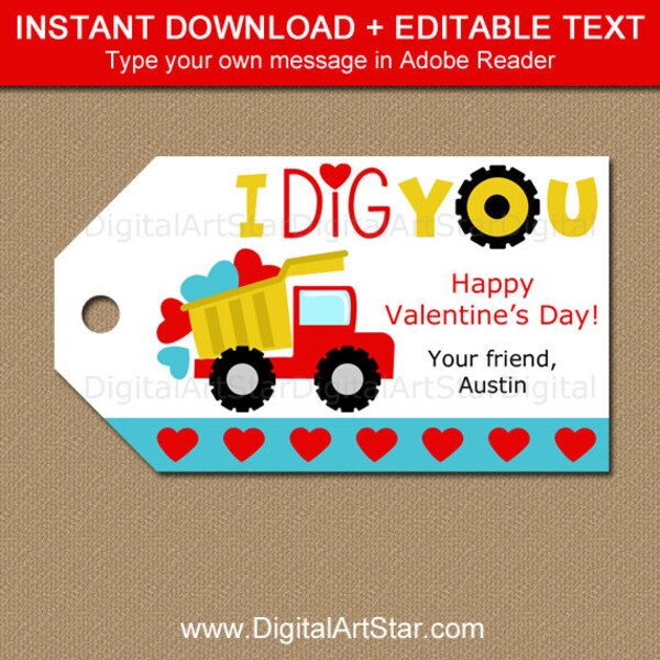 I Dig You Valentine - Etsy