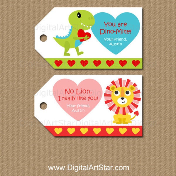 Dinosaur Valentine Printable - Etsy