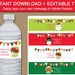 Christmas Water Bottle Labels Christmas Party Decor Kids Christmas ...