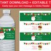 PRINTABLE Christmas Water Bottle Labels Editable Santa Water Bottle ...