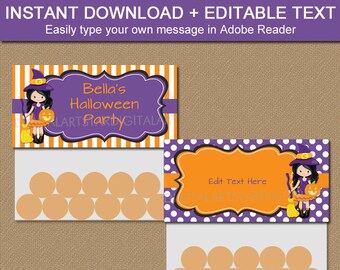 Halloween Jack O' Lantern Teeth Treat Bag Topper - Etsy