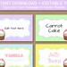 Easter Food Labels Easter Labels Printable Place Cards Easter Easter ...