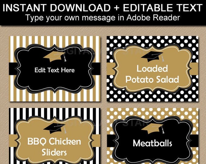 Graduation Candy Buffet Labels, Graduation Food Labels Printable, 2024 ...