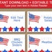 4th of July Banner Download Patriotic Banner Printable 4th - Etsy