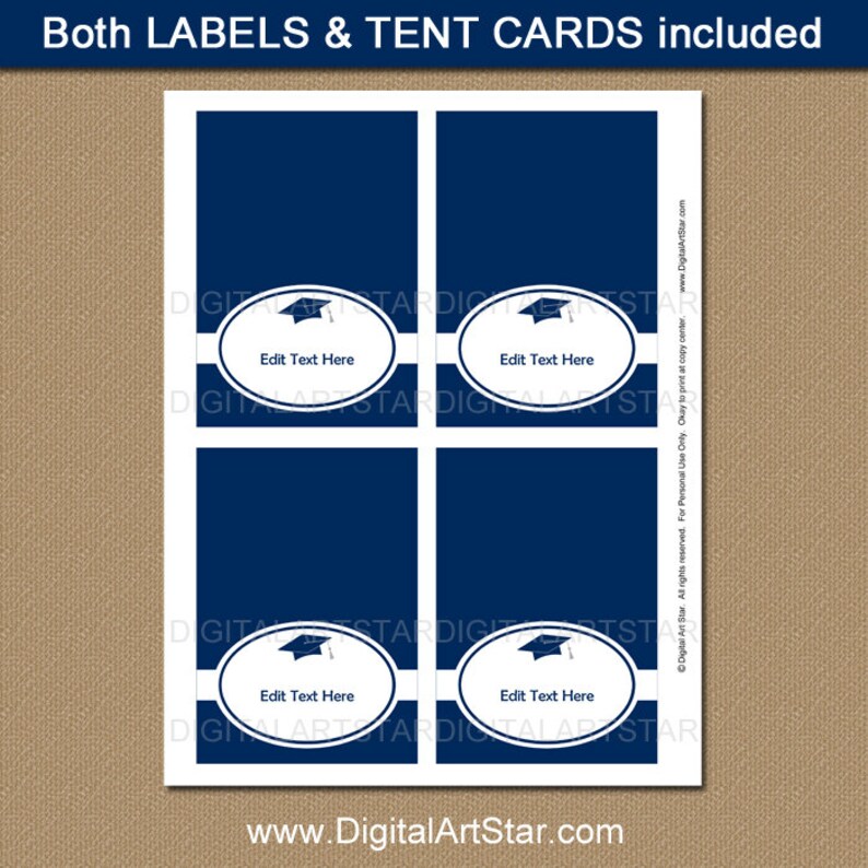 High School Graduation Candy Buffet Labels Graduation Label - Etsy