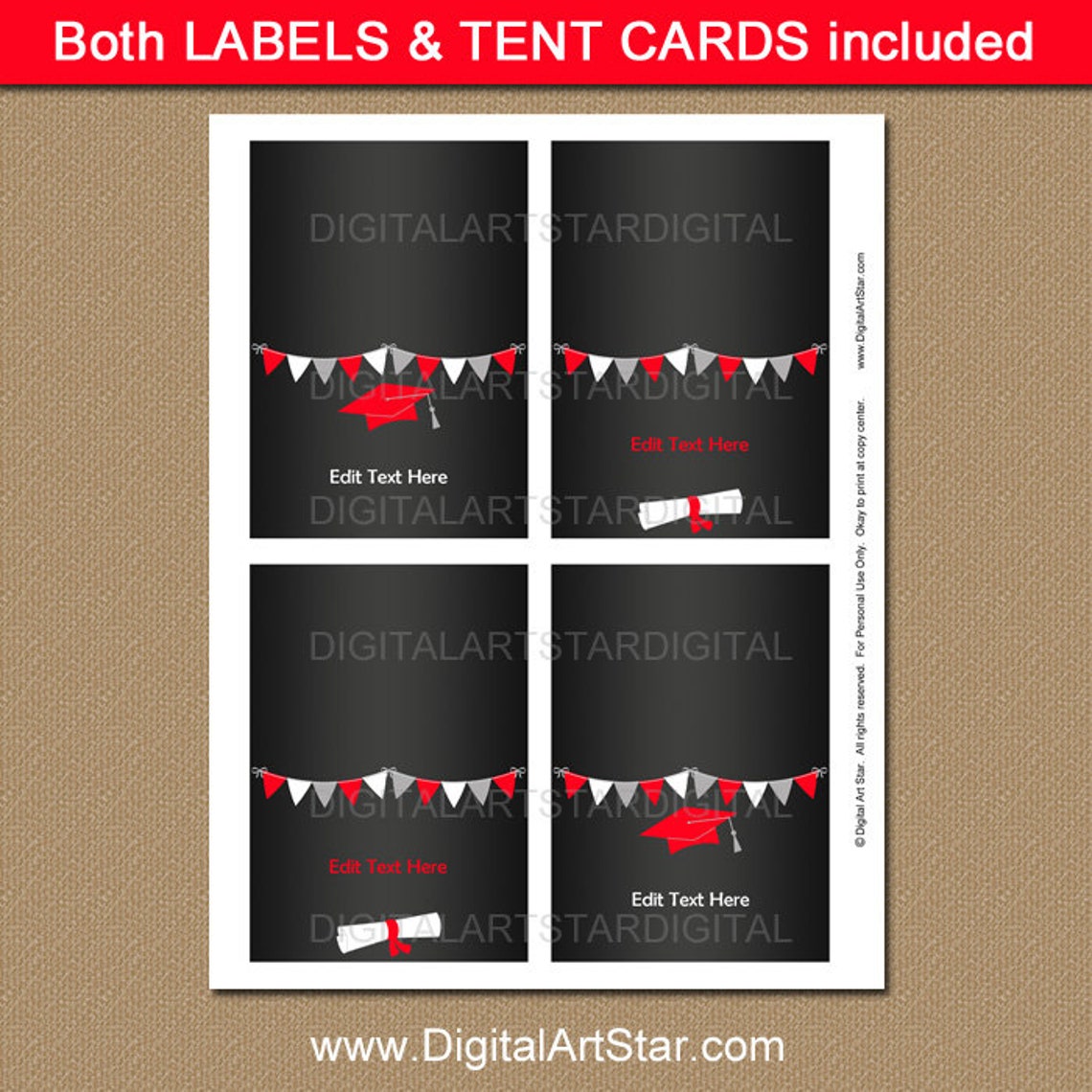 Chalkboard Graduation Food Labels Graduation Candy Buffet - Etsy