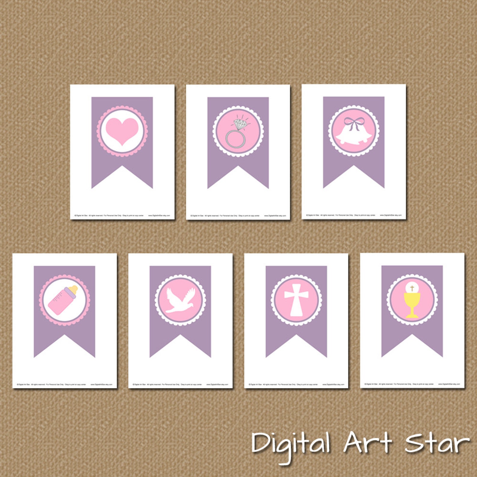 Printable Alphabet Pennant Banner / Create Your Own Banner / A | Etsy