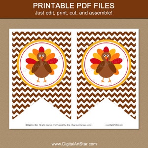 Thanksgiving Party Decorations, Thanksgiving Printable Banner Download ...