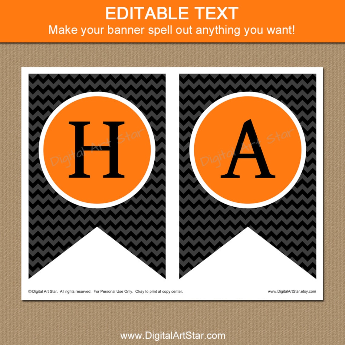 Halloween Banner Printable Halloween Party Decor Spider - Etsy