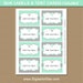 Mint and Grey Labels Candy Station Labels Mint Grey Wedding Labels ...