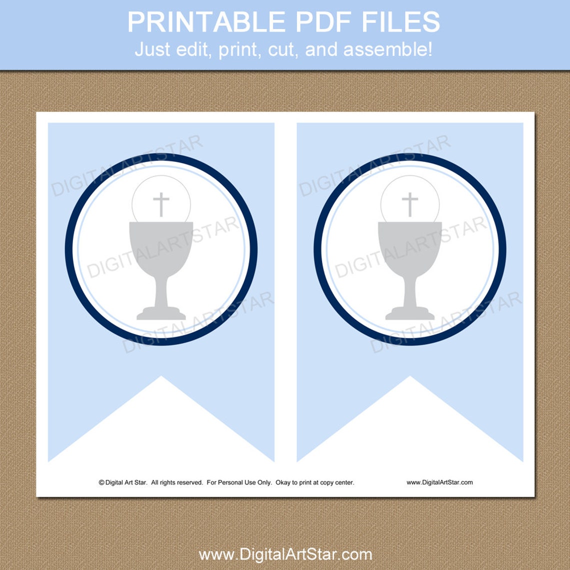 First Holy Communion Banner First Communion Decor Boys 1st - Etsy