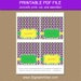 Mardi Gras Treat Bag Toppers Printable Mardi Gras Bag Toppers, Mardi ...