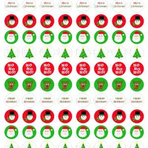 Christmas Party Favors Christmas Candy Stickers Printable - Etsy