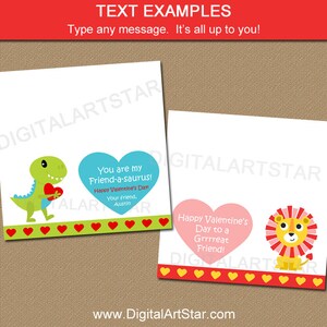 Valentine Bag Toppers Personalized EDITABLE Valentine Treat - Etsy