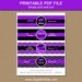 Purple and Black Graduation Water Bottle Labels Senior 2023 - Etsy
