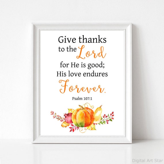 Fall Wall Art Printable, Bible Verse Wall Art, Scripture Art Print ...
