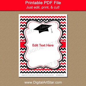 High School Graduation Sign Graduation Welcome Sign Red - Etsy