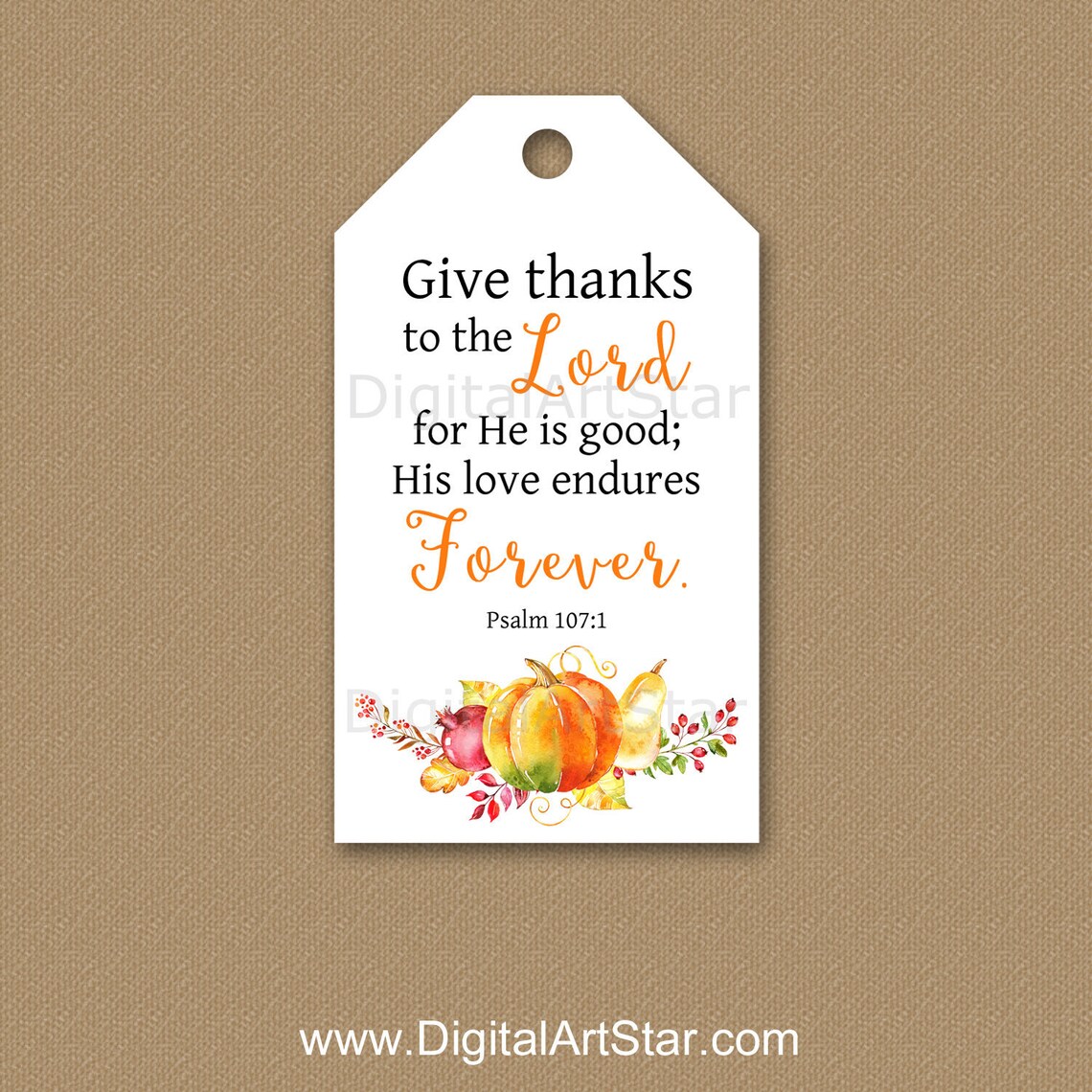 Thanksgiving Bible Verse Gift Tags Printable Thanksgiving - Etsy