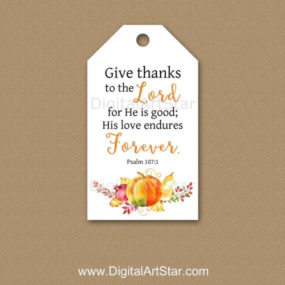 Thanksgiving Bible Verse Gift Tags - Printable Thanksgiving Tags ...