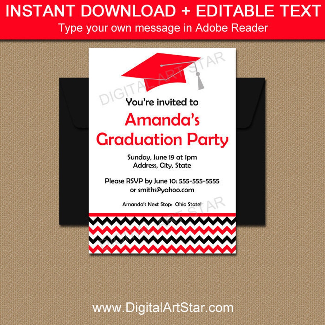 Graduation Invitation High School Graduation Announcement - Etsy