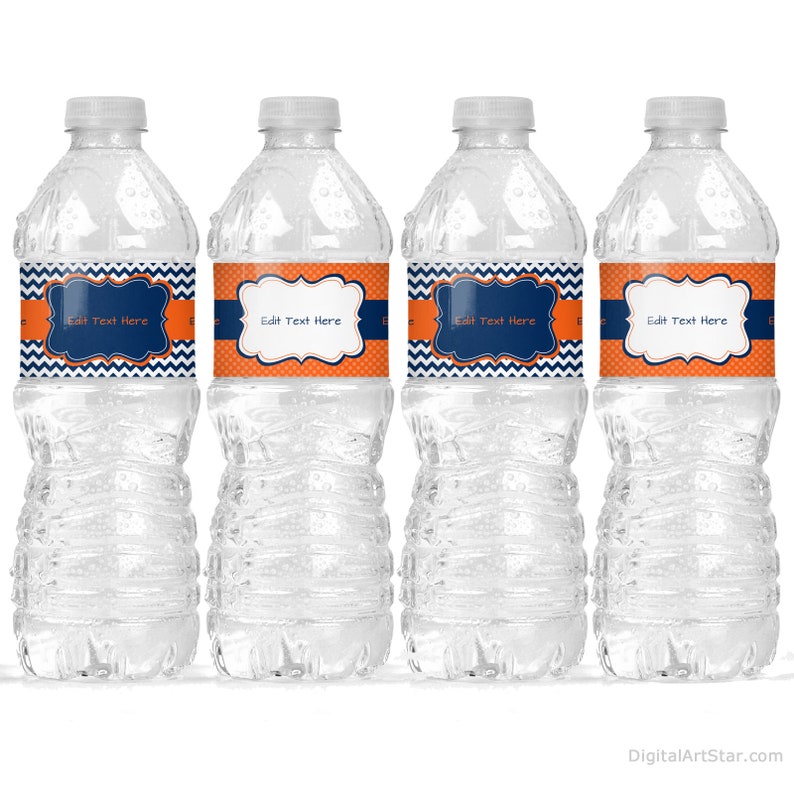Editable Water Bottle Labels Instant Download Birthday Water - Etsy